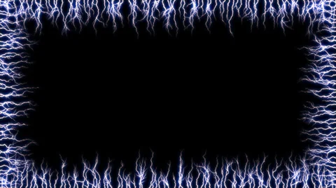 Electrical Fire Border alpha | Stock Video | Pond5