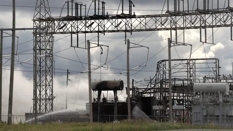 Substation Fire Stock Footage ~ Royalty Free Stock Videos | Pond5