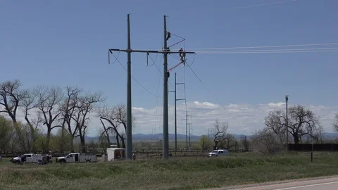 Electrical Power Pole Stock Footage ~ Royalty Free Stock Videos | Pond5