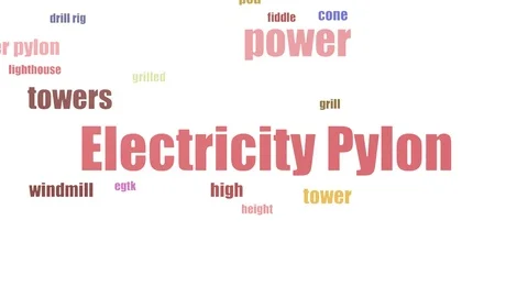 Electricity Pylons Isolated Stock Footage ~ Royalty Free Stock Videos | Pond5