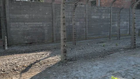Electrified wire fence in the museum of ... | Stock Video | Pond5