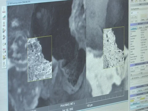 Electron microscope, scientific research... | Stock Video | Pond5