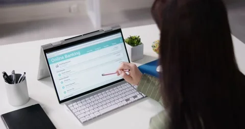 Electronic Bank Balance Statement And Tr... | Stock Video | Pond5