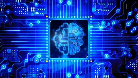 electronic circuit board animation with ... | Stock Video | Pond5