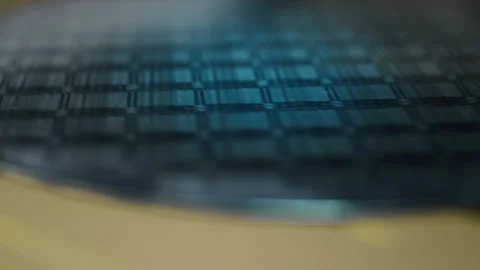 Electronic machine. Silicon Wafer at Adv... | Stock Video | Pond5