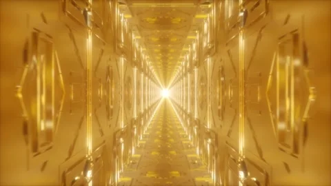 Electronic Music Visual: Creative Golden... | Stock Video | Pond5