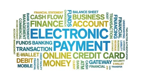 Electronic Payment animated word cloud,a... | Stock Video | Pond5