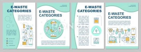 Electronic waste types brochure template: Royalty Free #152761846