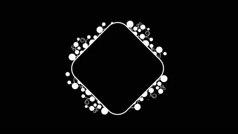 Elegant animation of Square frame on bla... | Stock Video | Pond5