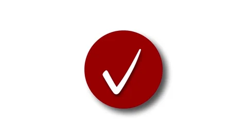 Elegant Circle Fill Check Mark Animation... | Stock Video | Pond5
