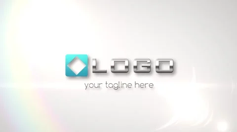Elegant Clean 3D Logo and Text with Shadow Light Revealing Animation ...