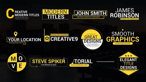 Elegant Creative Titles ~ After Effects Project #157529249