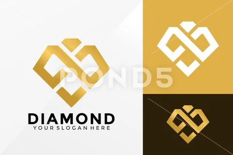 Elegant Diamond Logo Design, Brand Identity logos vector, modern logo ...