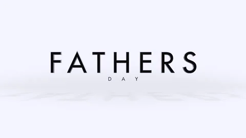 Elegant Fathers Day logo white letters o... | Stock Video | Pond5