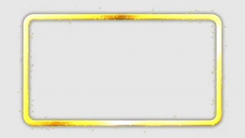 Elegant gold frame loop animation - gold... | Stock Video | Pond5