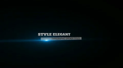 After Effects: Elegant Light Lines Titles V2 (Unlimited) #22045555