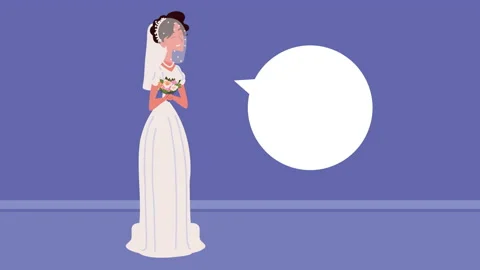 elegant married wife character animation | Stock Video | Pond5