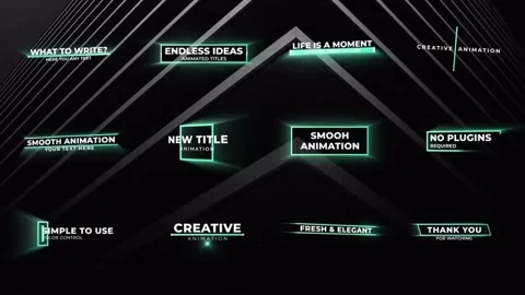 Animated Title After Effects Templates ~ Projects | Page 9