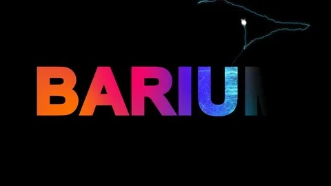 Element of periodic table BARIUM burns d... | Stock Video | Pond5