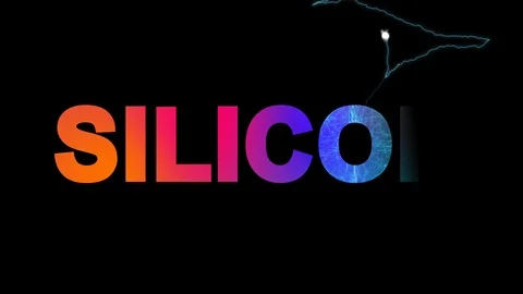 Element of periodic table SILICON multi-... | Stock Video | Pond5