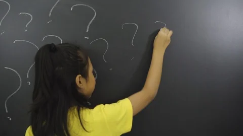 Elementary school student drawing questi... | Stock Video | Pond5