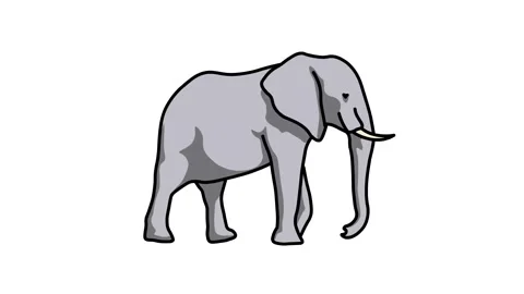 Elephant Drawings Drawings Drawings Drawings Drawings Animated Stock ...