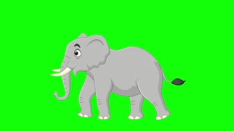 Elephant walk animation | Stock Video | Pond5