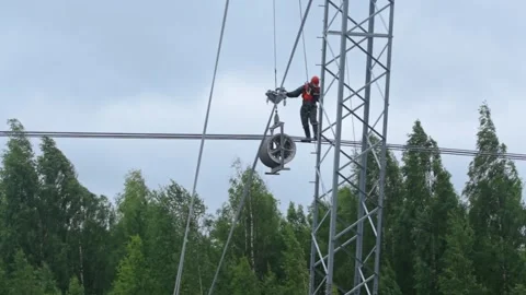 Elevated Electrical Safety. Separator In... | Stock Video | Pond5