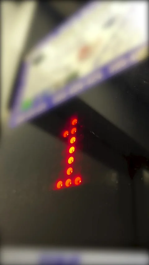 Elevator going from first to fifth floor... | Stock Video | Pond5