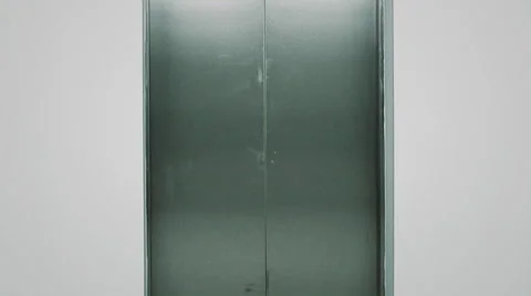 Elevator open with green screen | Stock Video | Pond5