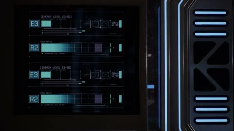 The elevator screen at the Martian milit... | Stock Video | Pond5