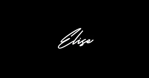 Elise Female Name Animated Hand Written ... | Stock Video | Pond5