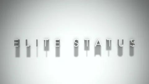 elite status 3D title animation white te... | Stock Video | Pond5