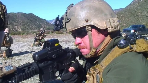 Elite U.S. army commandos are trained to... | Stock Video | Pond5