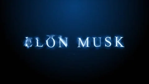 Elon Musk Text Background | Stock Video | Pond5
