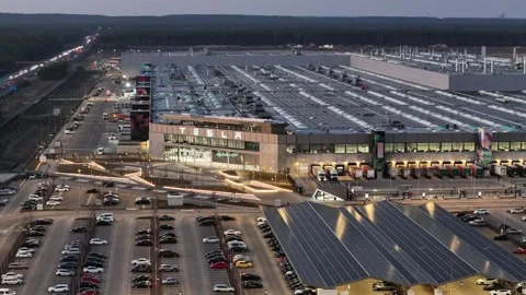 Elon Musk's Tesla Gigafactory Berlin Bra... | Stock Video | Pond5