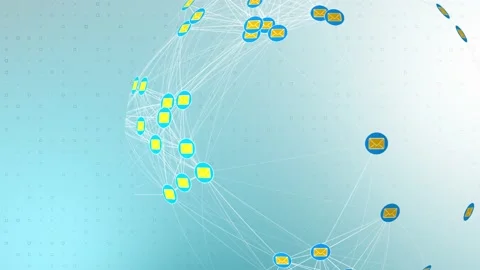 Email address mail letter icon animation... | Stock Video | Pond5