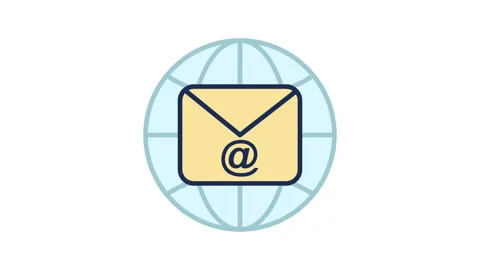Email, Communication concept animated ic... | Stock Video | Pond5