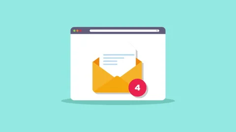 email with counter social media concept ... | Stock Video | Pond5