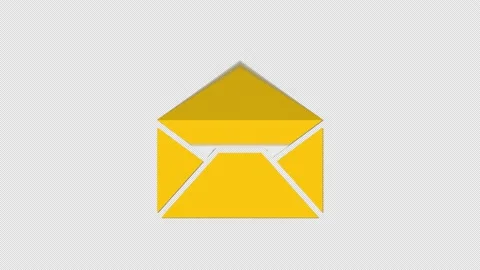 Email icon Animation. email envelope loo... | Stock Video | Pond5