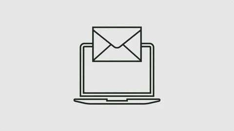 Email icon Animation. email envelope loo... | Stock Video | Pond5