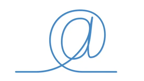 Email letter sign, symbol self drawing a... | Stock Video | Pond5