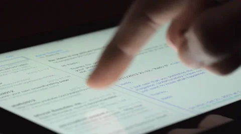 Email Messages Touchscreen Tablet iPad | Stock Video | Pond5