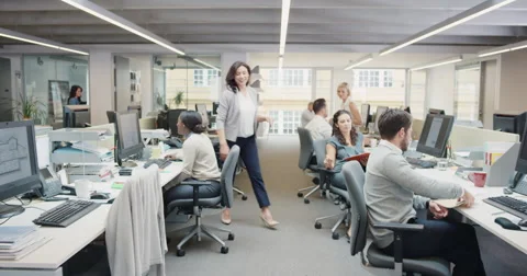 Embarrassed businessman walking into off... | Stock Video | Pond5