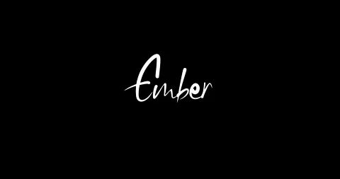 Ember Female Name Animated Hand Written ... | Stock Video | Pond5