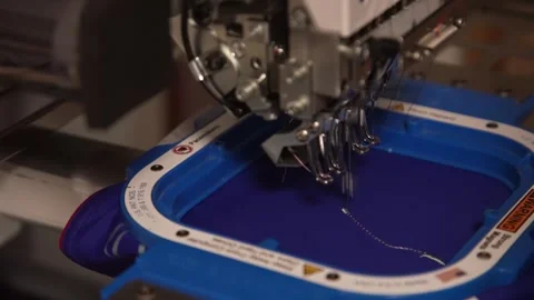 Embroidery using an electric embroidery ... | Stock Video | Pond5