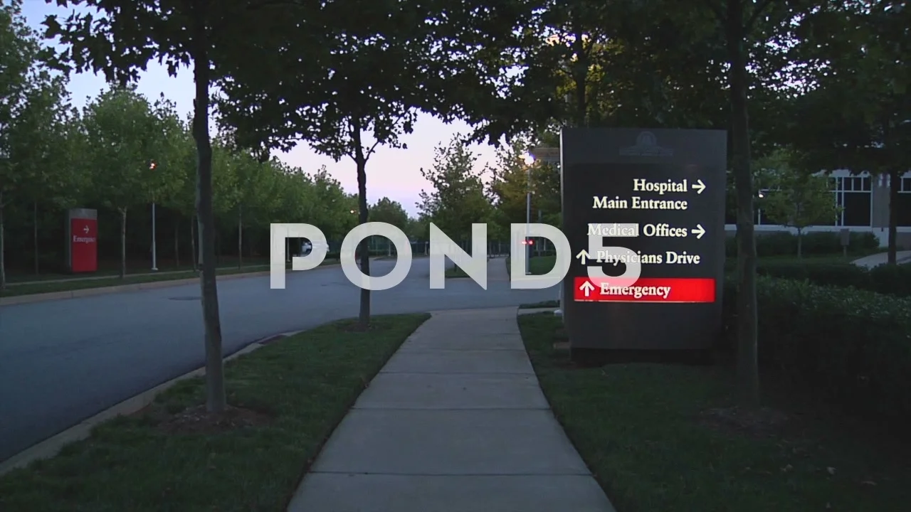 Hospital Entrance Sign