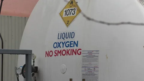 Emergency oxygen supply tank at hospital... | Stock Video | Pond5