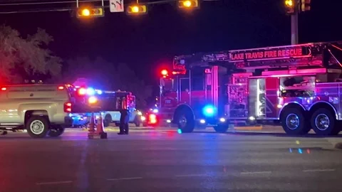 Emergency rescue at a highway fatality a... | Stock Video | Pond5