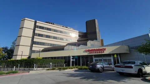 Emergency Room entrance at Redlands Comm... | Stock Video | Pond5